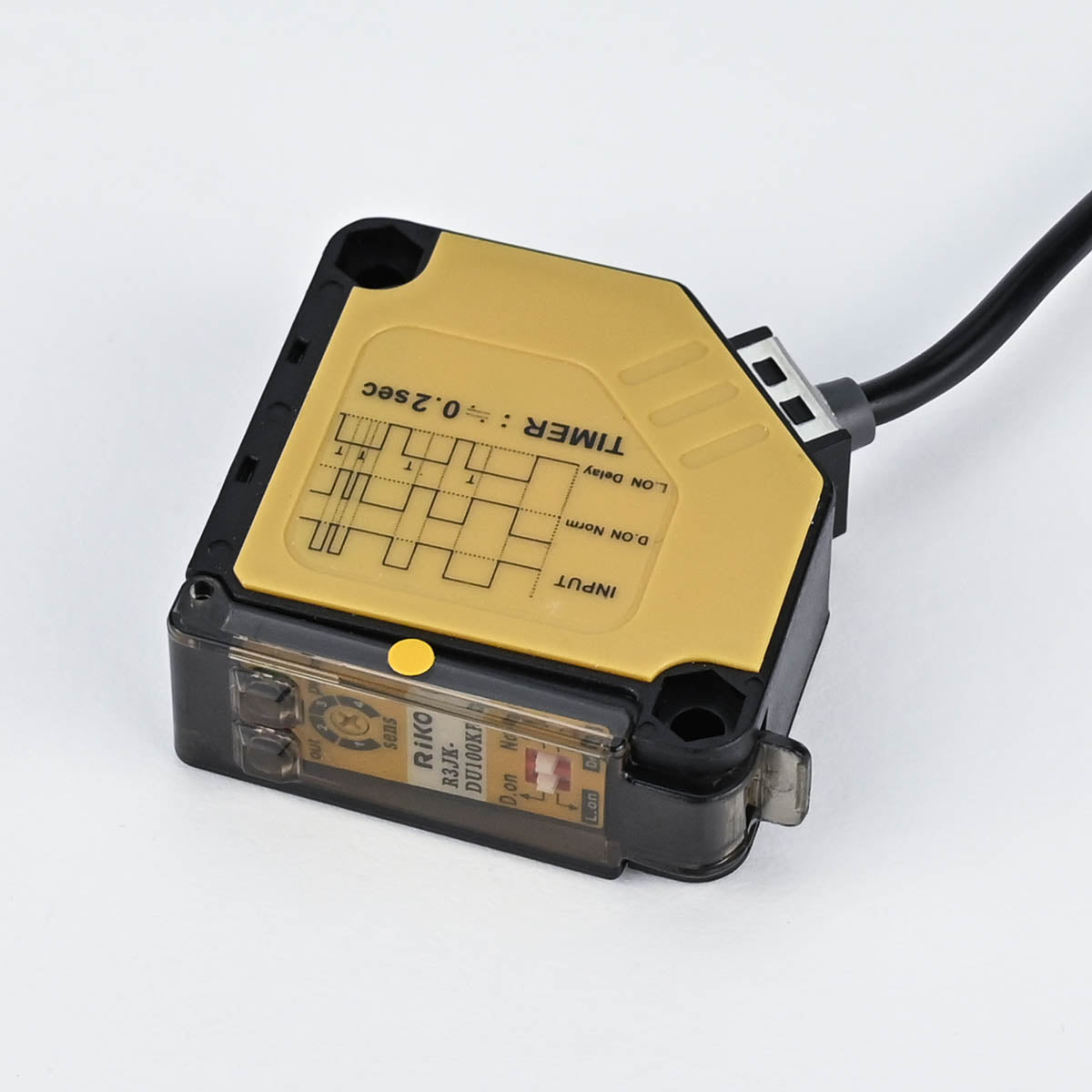 PHOTO SENSOR SQUARE DIFFUSE 24 VDC 4W PNP/NPN NO/NC 100 CM RIKO ...